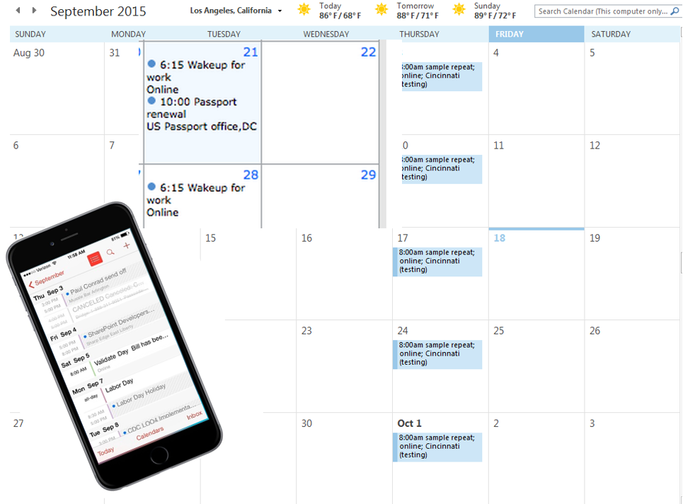Setup > Calendar – PSMail.net